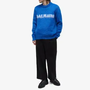 Balmain Retro Brushed Crewneck Jumper