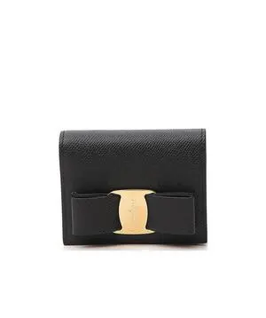 FERRAGAMO Vara Bow Coin Purse - Black