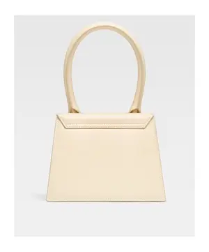 Jacquemus Leather Top Handle Bag With Adjustable Shoulder Strap