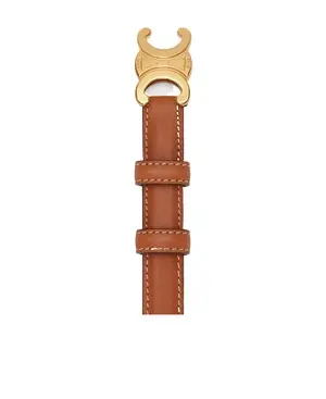 Celine Triomphe Belt - Brown