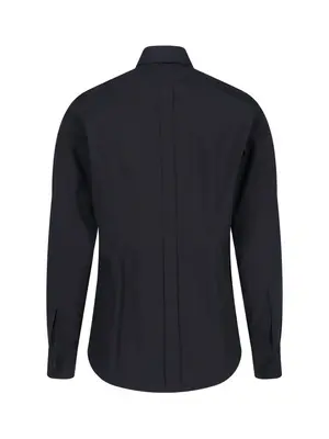 Dolce & Gabbana Dolce Gabbana Curved Hem Shirt - Black