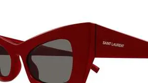 Saint Laurent Rectangle-frame Sunglasses - Red