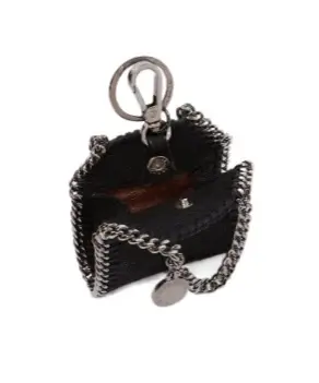 Stella McCartney Falabella Airpods Keychain - Black
