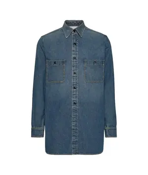 MAISON MARGIELA Collared Long-sleeve Denim Shirt