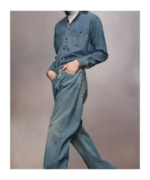 MAISON MARGIELA Collared Long-sleeve Denim Shirt