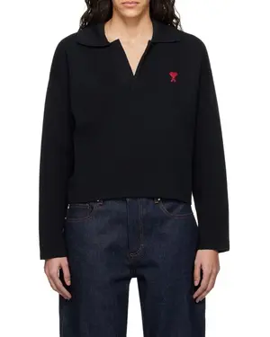AMI Paris De Coeur Long-sleeved Knitted Jumper