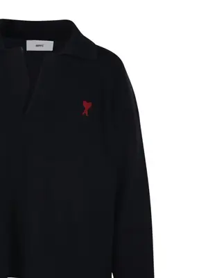 AMI Paris De Coeur Long-sleeved Knitted Jumper