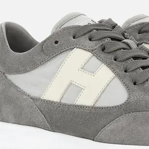 Hogan Low Top Sneakers With Side H Logo - Gray