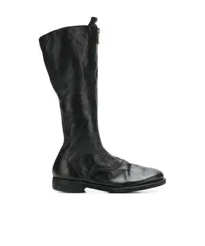 Guidi 410 Zippered Leather Boots - Black