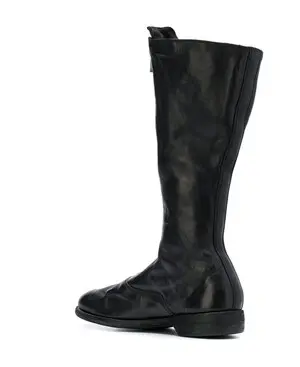 Guidi 410 Zippered Leather Boots - Black