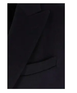 LARDINI Double-breasted Coat With Pointed Collar And Buttoned Front