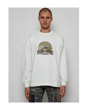 DIESEL® Logo Patch Crewneck Sweatshirt