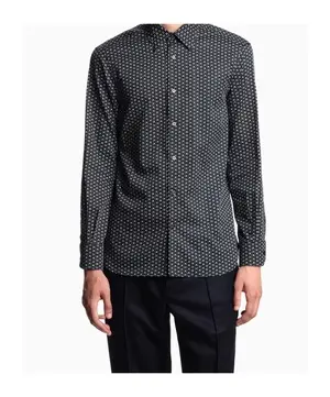 Emporio Armani Printed-pattern Stretch Shirt