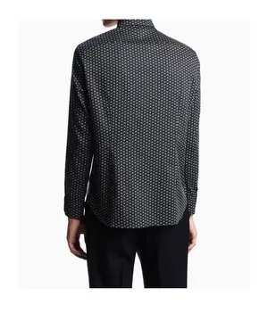 Emporio Armani Printed-pattern Stretch Shirt
