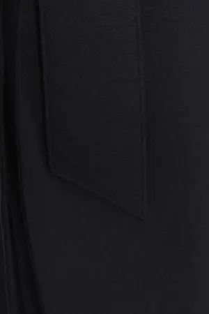 Harris Wharf London Belted Clutch Coat - Black