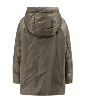 Max Mara Buttoned Hooded Jacket