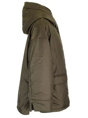 Max Mara Buttoned Hooded Jacket