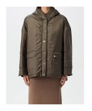 Max Mara Buttoned Hooded Jacket