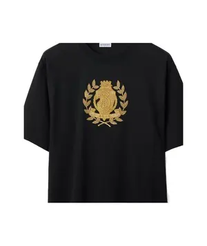 Burberry B Crest Cotton T-shirt - Black