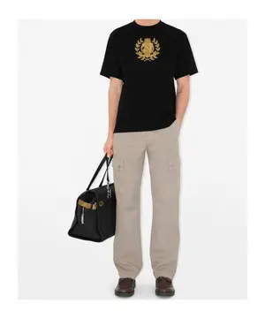 Burberry B Crest Cotton T-shirt - Black