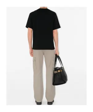 Burberry B Crest Cotton T-shirt - Black
