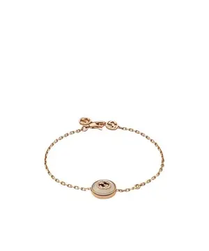 Gucci Interlocking Diamond Bracelet In 18k Rose Gold - Yellow