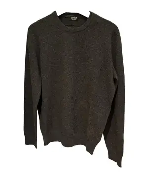 Zegna Long-sleeved Crew Neck Sweater - Black