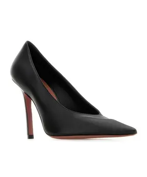 Amina Muaddi Pointed High Heels - Black