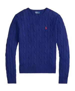 Polo Ralph Lauren Cable Knit Crewneck Sweater - Blue