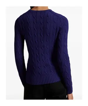 Polo Ralph Lauren Cable Knit Crewneck Sweater - Blue