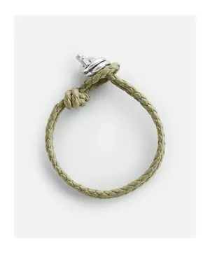 Bottega Veneta Knot Detailed Braided Bracelet