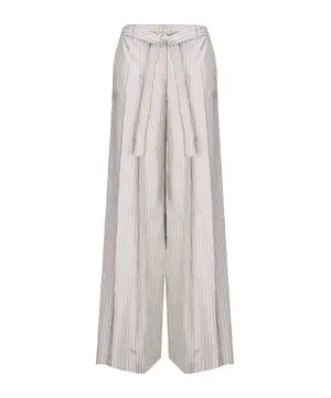 Alberta Ferretti Belted Wide Leg Pants