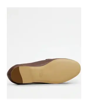 TOD'S T-logo Almond-toe Loafers - Brown