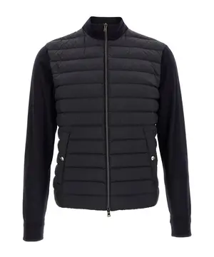 Herno Quilted Zipped Down Jacket - Blue