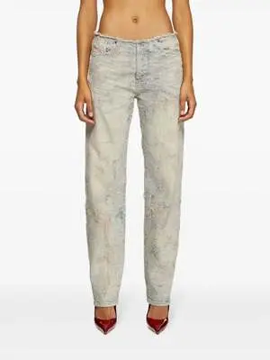 DIESEL® Distressed Logo Patch Jeans