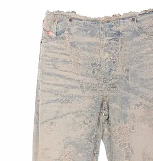DIESEL® Distressed Logo Patch Jeans