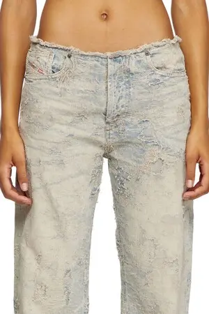DIESEL® Distressed Logo Patch Jeans