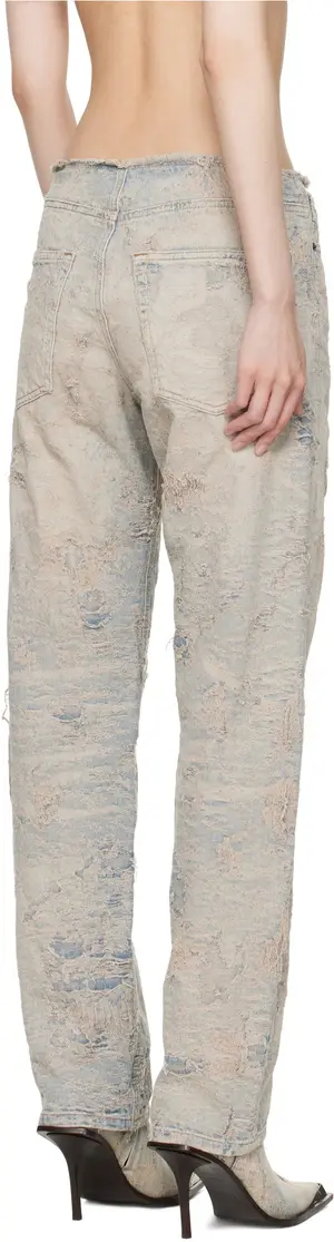 DIESEL® Distressed Logo Patch Jeans