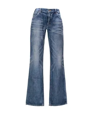 Celine Pearl Jeans In Dark Union Wash Denim