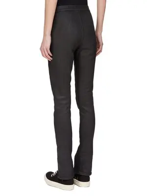 Rick Owens Slim-fit Jeans With Front Leg Seam And Calf Slit