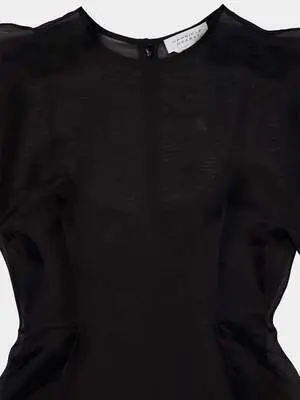 Gabriela Hearst Short Sleeve Crew Neck Dress