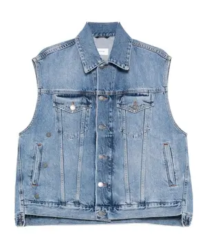 HAIKURE Button-up Denim Vest