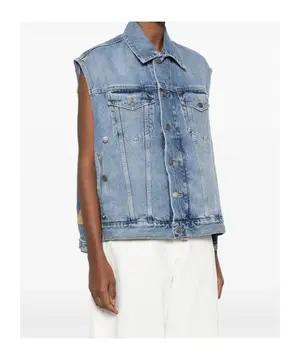 HAIKURE Button-up Denim Vest