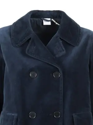 Aspesi Double-breasted Velvet Jacket - Black