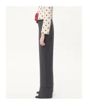 Valentino Garavani High Waist Straight Leg Trousers