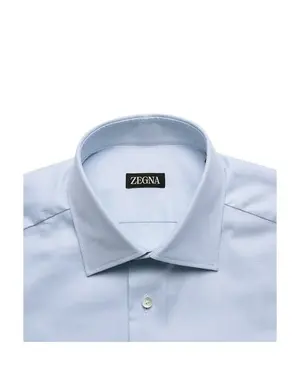 Zegna Dress Business Long-sleeved Shirt - Blue