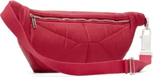 Moncler Quilted Zipped Belt Bag - Agate Red