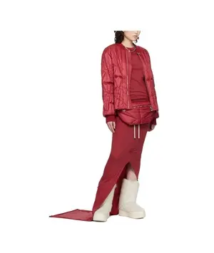 Moncler Quilted Zipped Belt Bag - Agate Red
