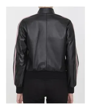Celine Tracksuit Jacket In Soft Lambskin - Black