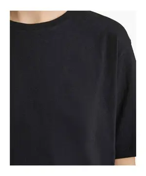 Khaite Mae Logo Patch Crewneck T-shirt In Cotton - Black